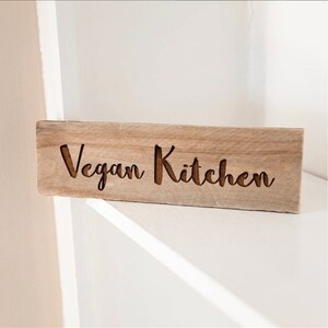 Vegan Gift, Vegan Kitchen, Rustic Sign, Rustic Kitchen Decor, Rustic ...