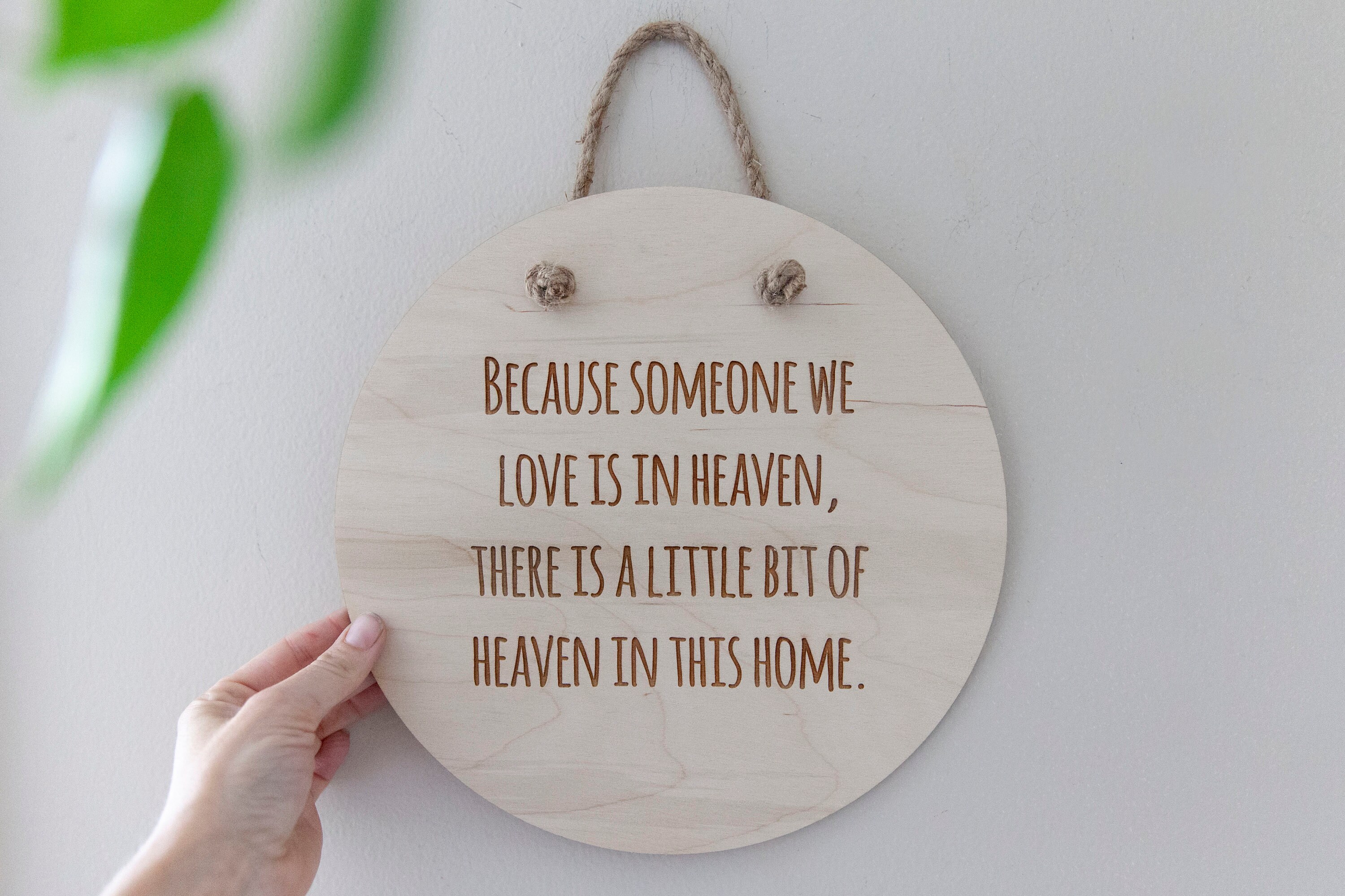 In Loving Memory Memorial Sign Heaven in This Home - Etsy