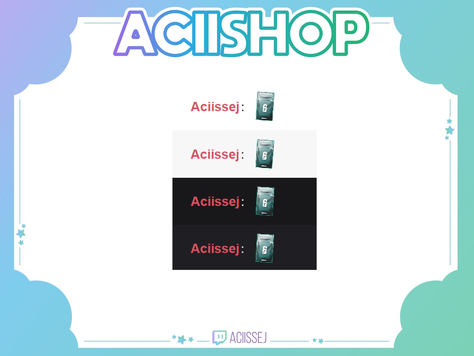 Rainbow Six Siege | Black Ice Alpha Pack Twitch Emote | Channel Point ...