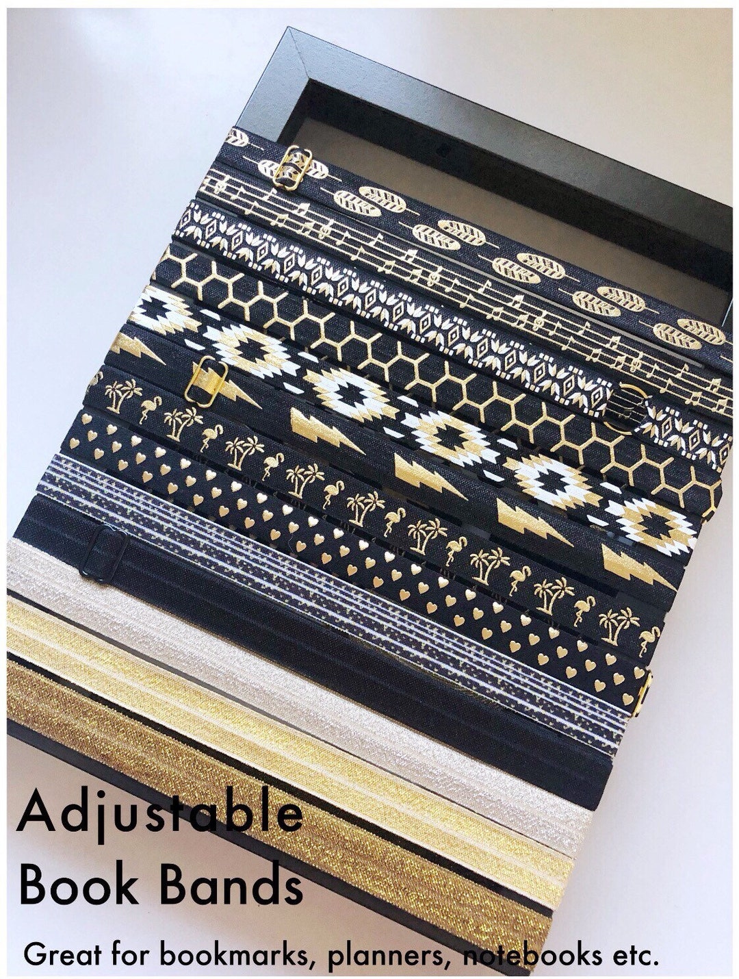 Adjustable Planner Band Also Bookmark or Notebook or Tablet Band Pick ...
