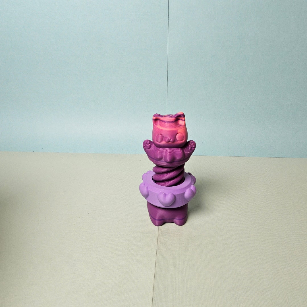 Short Fidget Kitty Bolt, 3D Printed Fidget, Fidgets for Adults, Fidget ...