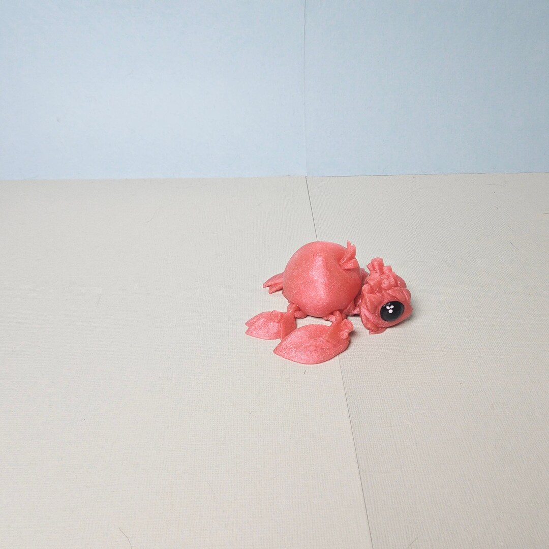 Tiny Apple Turtle, 3d Printed Gift, Cute Desk Pet, Gifts for Animal ...