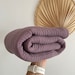 Mauve Throw Blanket - Ultrasoft Cotton Blanket - Housewarming Gift ...