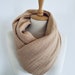 Sand Beige Scarf - Muslin Cotton Wrap - Soft Gauze Scarves - Oversized ...