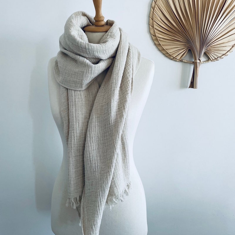 100% Cotton Scarf Womens - Etsy