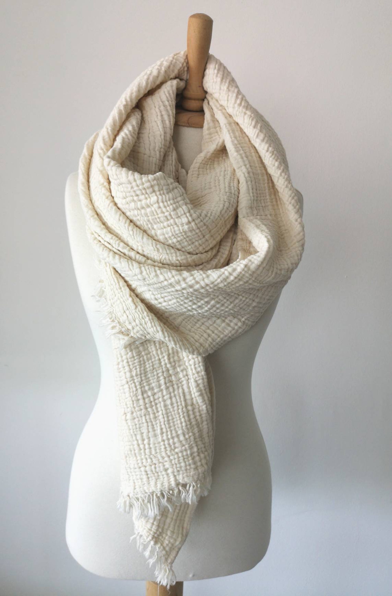 Huge Ivory Scarf Wedding Gift Bridesmaid's Scarf | Etsy