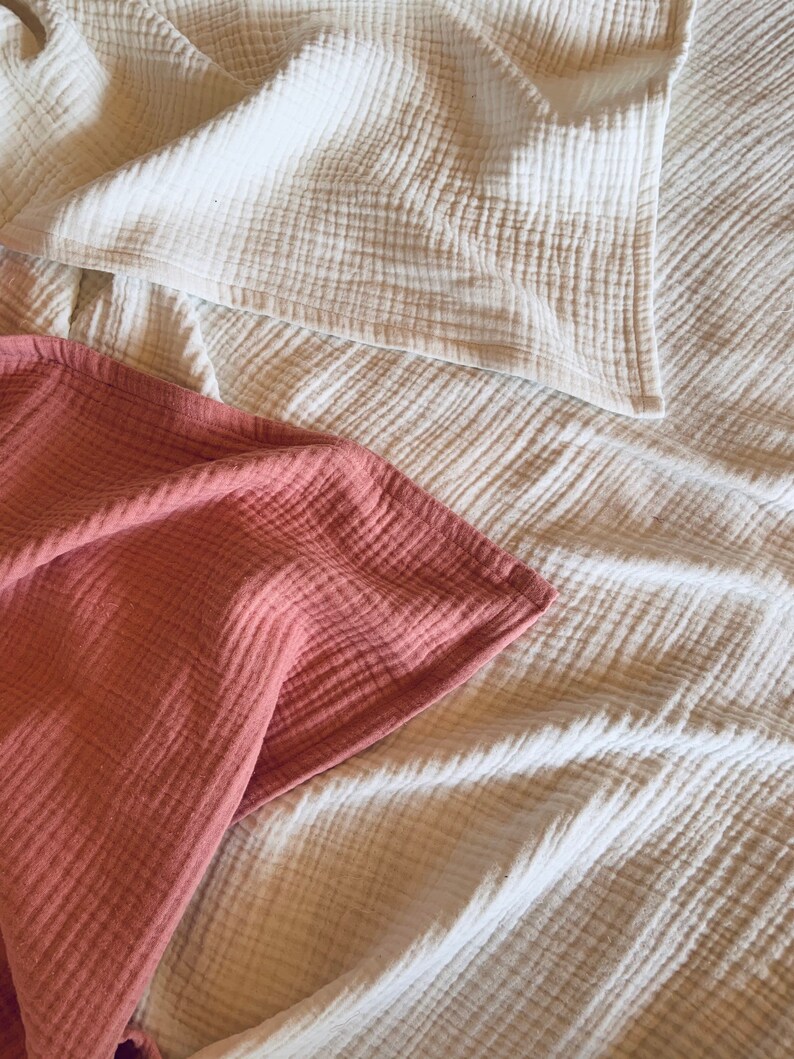 Muslin Bedspread 4 Layer Muslin Cotton Blanket Fluffy - Etsy