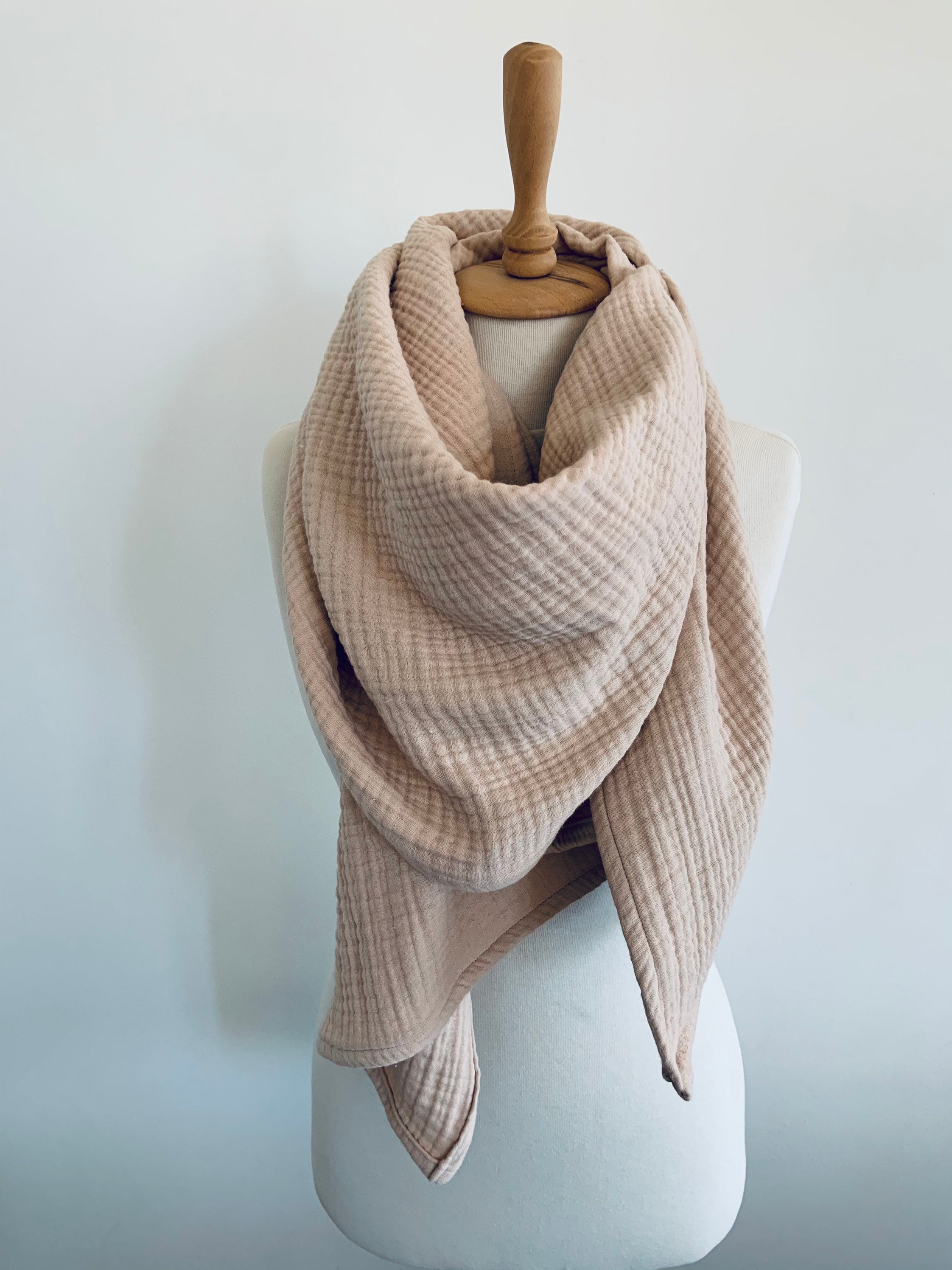 Oversized Beige Scarf Fall Winter Scarves Huge Cotton | Etsy