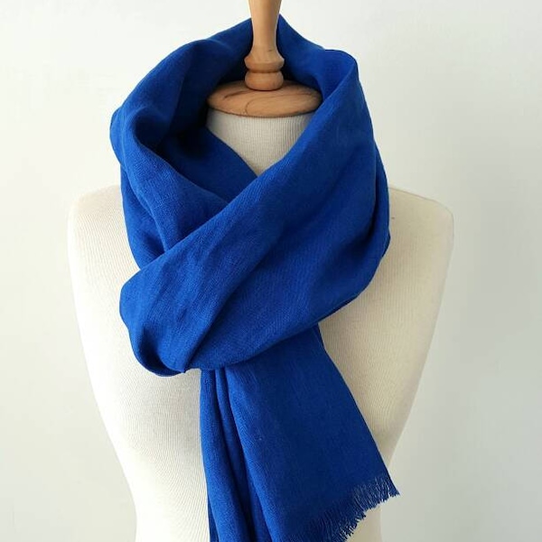 Royal Blue Scarf - Etsy