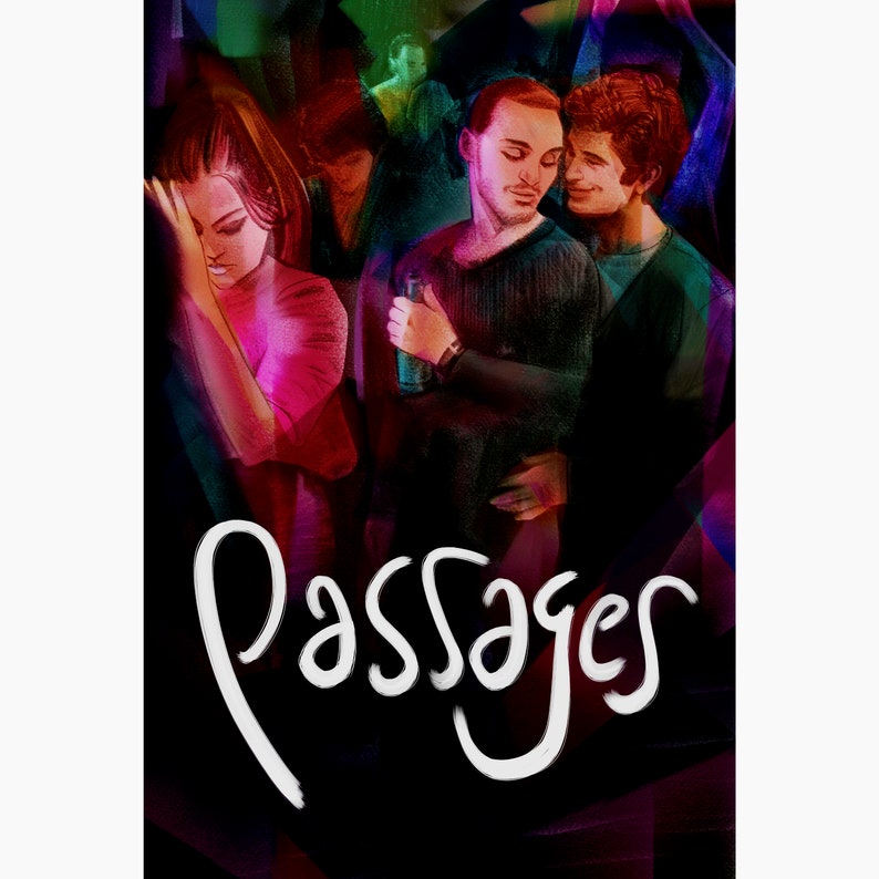 Passages Illustrated Movie Poster, A3, Ira Sachs, Ben Whishaw, Franz ...