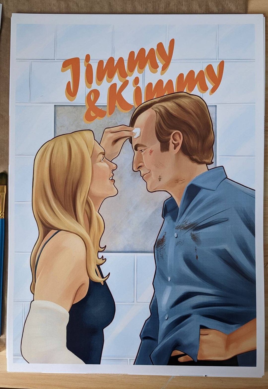 Better Call Saul Print, Jimmy and Kim, Romantic TV Couple Art (A3 ...