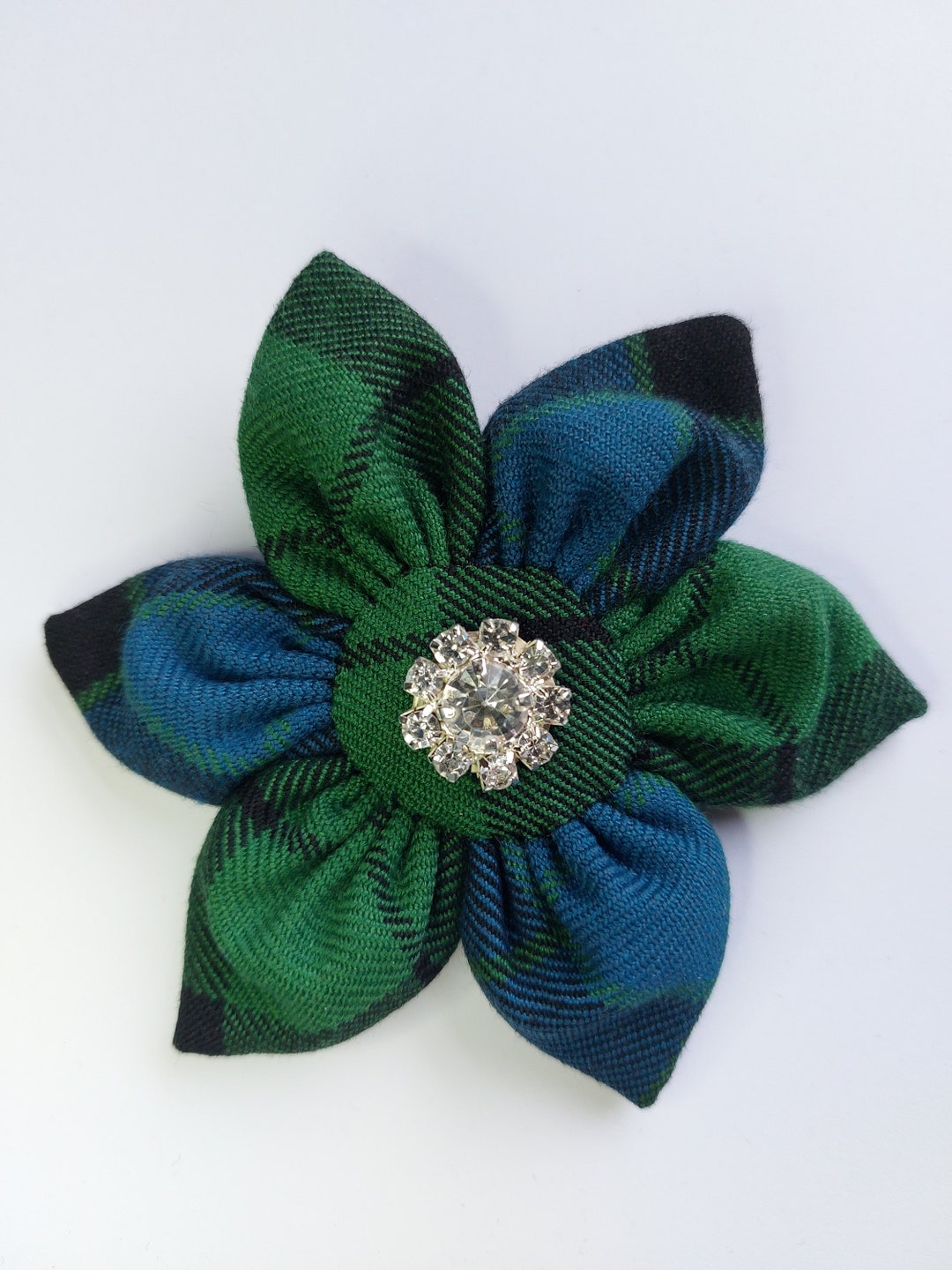 Mackay Ancient Tartan Flower Diamante Scottish Brooch - Etsy UK
