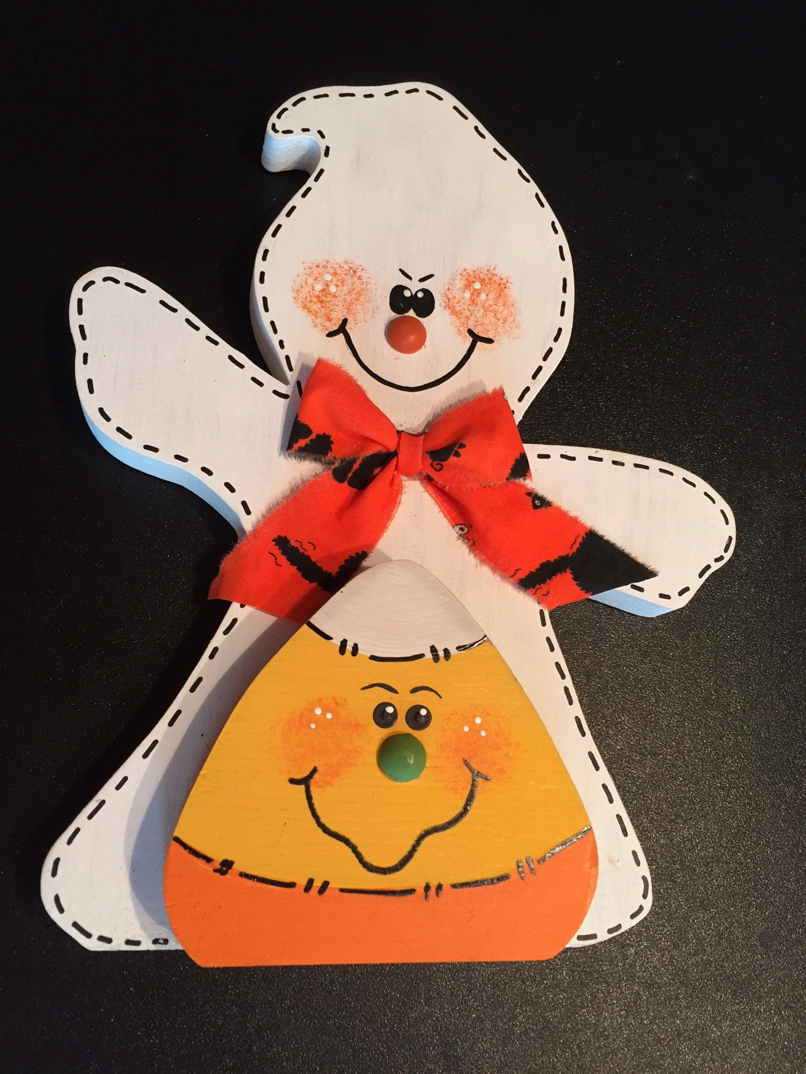 Halloween Ghost and Candy Corn - Etsy