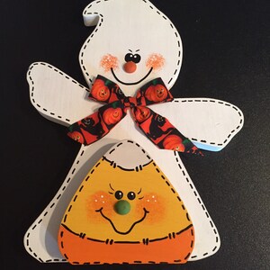 Halloween Ghost and Candy Corn - Etsy