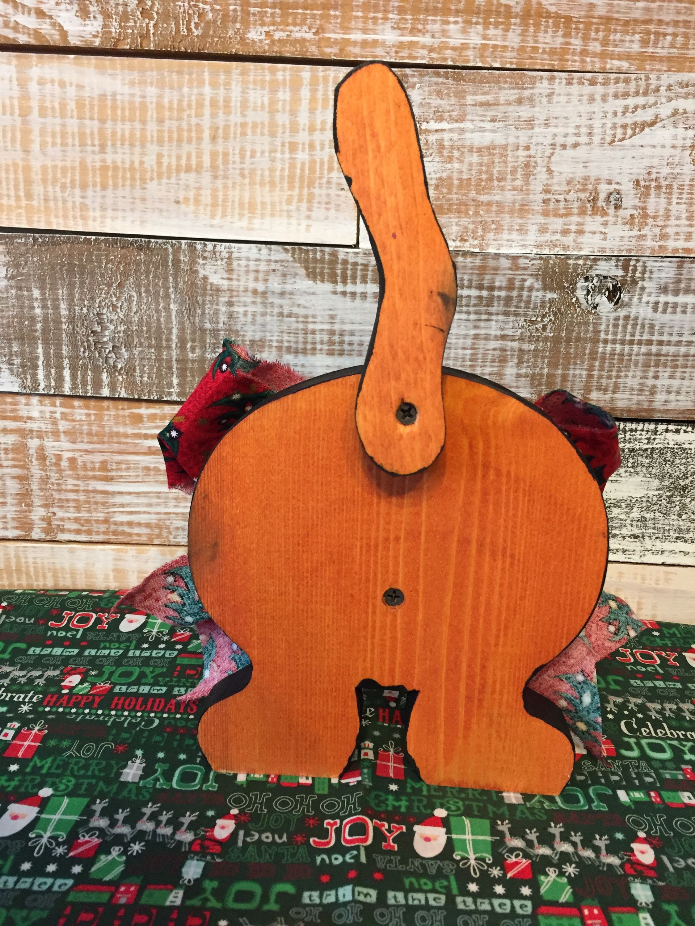 Christmas Decor. Christmas Fat Cat. Made Out of Wood. - Etsy