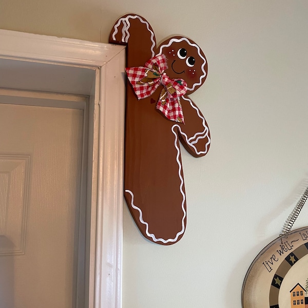 Gingerbread Man Door Decor - Etsy