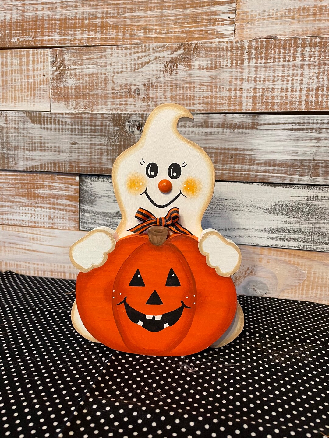 Halloween Ghost and Pumpkin - Etsy