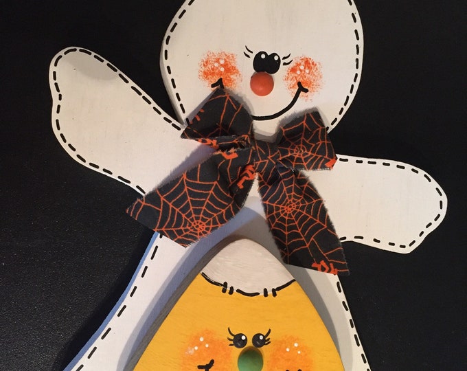 Halloween Ghost and Candy Corn - Etsy