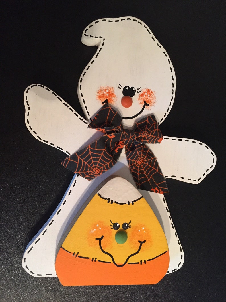 Halloween Ghost and Candy Corn - Etsy