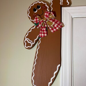 Gingerbread. Wood Christmas Gingerbread Door or Window Decor. - Etsy
