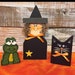 Halloween Decor. Cute Little Halloween Witch With Her Own Cat - Etsy
