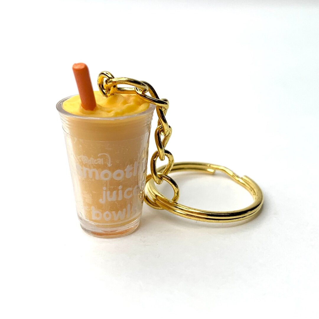Jamba Juice Mini Brand Orange Smoothie Drink Keychain Bag Charm - Etsy