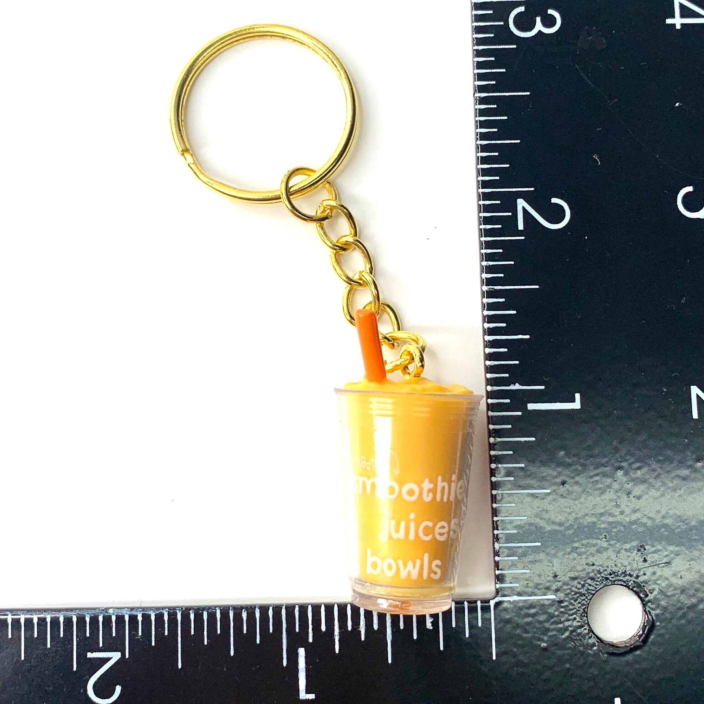 Jamba Juice Mini Brand Orange Smoothie Drink Keychain Bag Charm - Etsy