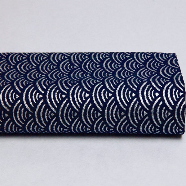 Japanese Wave Fabric - Etsy