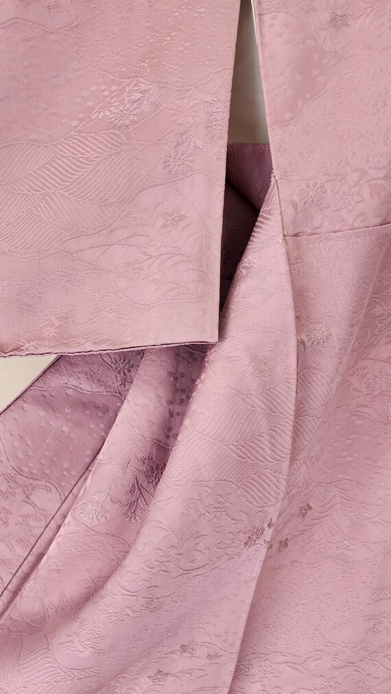 Iromuji kimono in light purple brocade, Kimono purple… - Gem