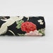 Japanese Tsuru Fabric Floral Pattern Black Background -50cm- Japanese ...