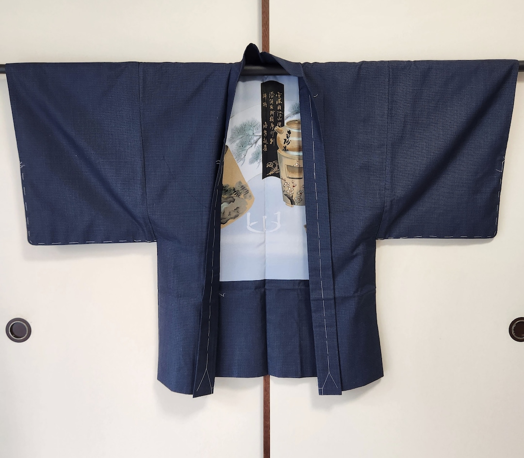 Men's Haori of Elegance and Poetry, Haori for Men, Japanese Jacket for ...