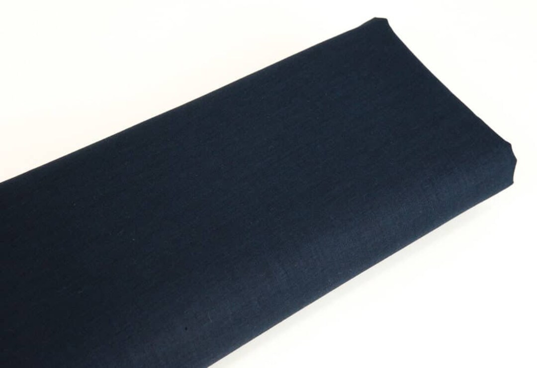 Japanese Navy Blue Cotton Lawn Fabric 50cm Japanese - Etsy