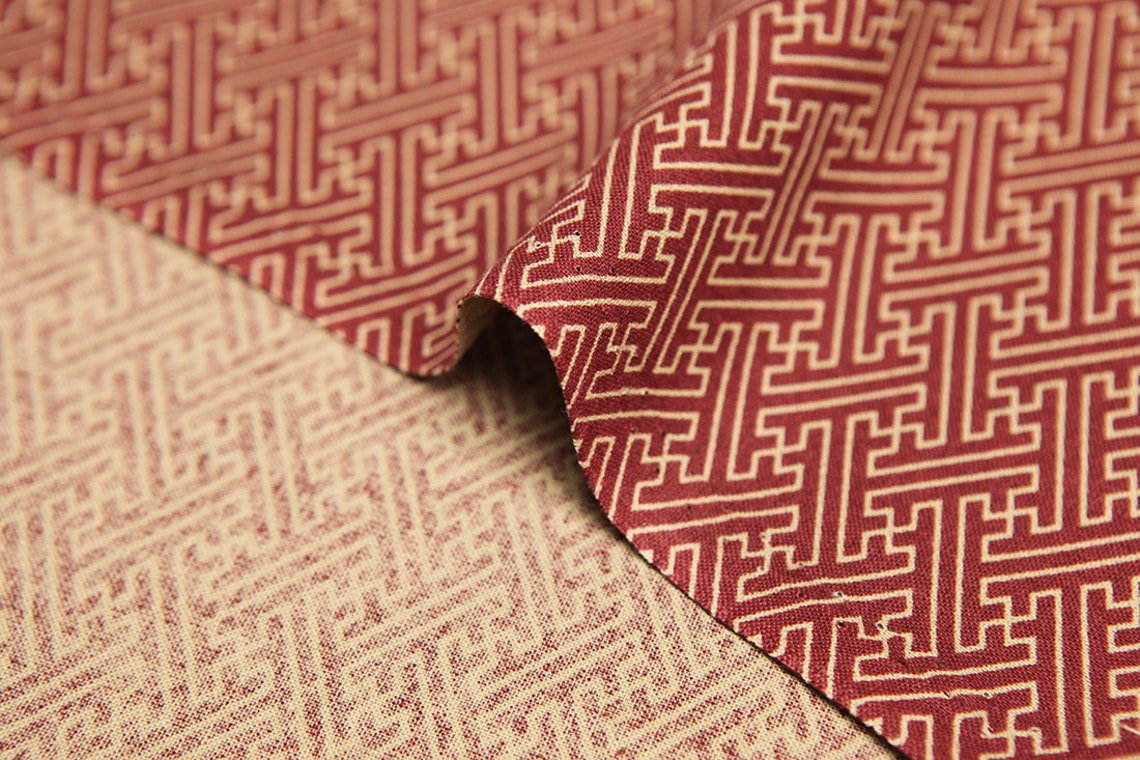 Sayagata Pattern Fabric Japanese Sayagata Sayagata Pattern | Etsy