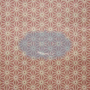 Japanese Fabric Asanoha Ecru Pink Background 50cm, Japanese, Japanese ...