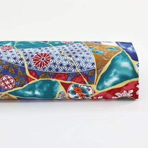 Japanese Fabric Kintsugi Inspired Colorful -50cm- Japanese Fabrics ...