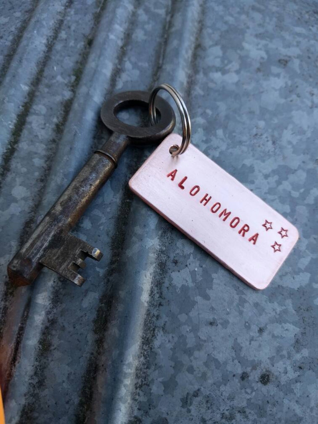 HANDMADE Alohomora Harry Potter Copper Keychain Aluminum - Etsy