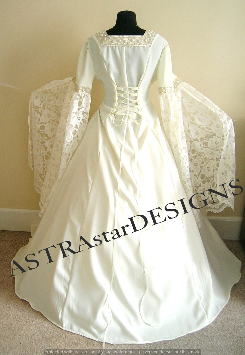 Medieval Wedding Dress ALL SIZES Halloween Costume Reenactment - Etsy ...