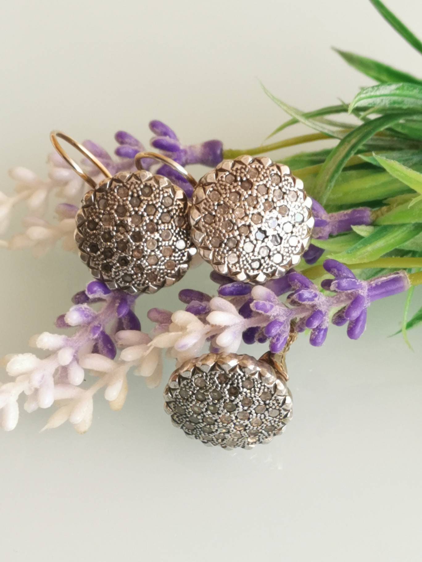 Earrings With Silver Ring 925 Italian Jewelry - Etsy