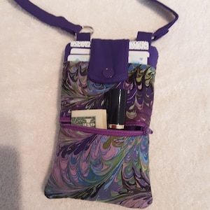 Women's Cell Phone Purse, Crossbody, Purple, Green - Etsy