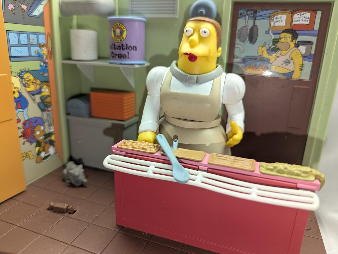 Playmates the Simpsons "school Cafeteria Lunchlady Doris" - Etsy