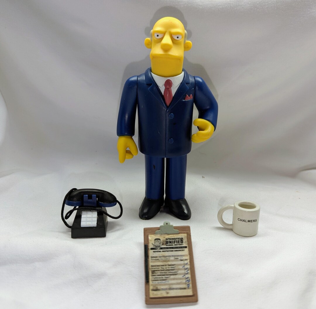 Playmates the Simpsons "superintendent Chalmers " Series #8 Figure - Etsy