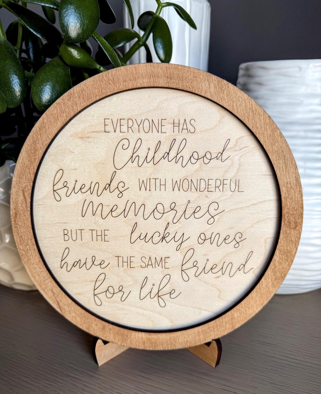 Childhood Friends Wooden Sign - Etsy
