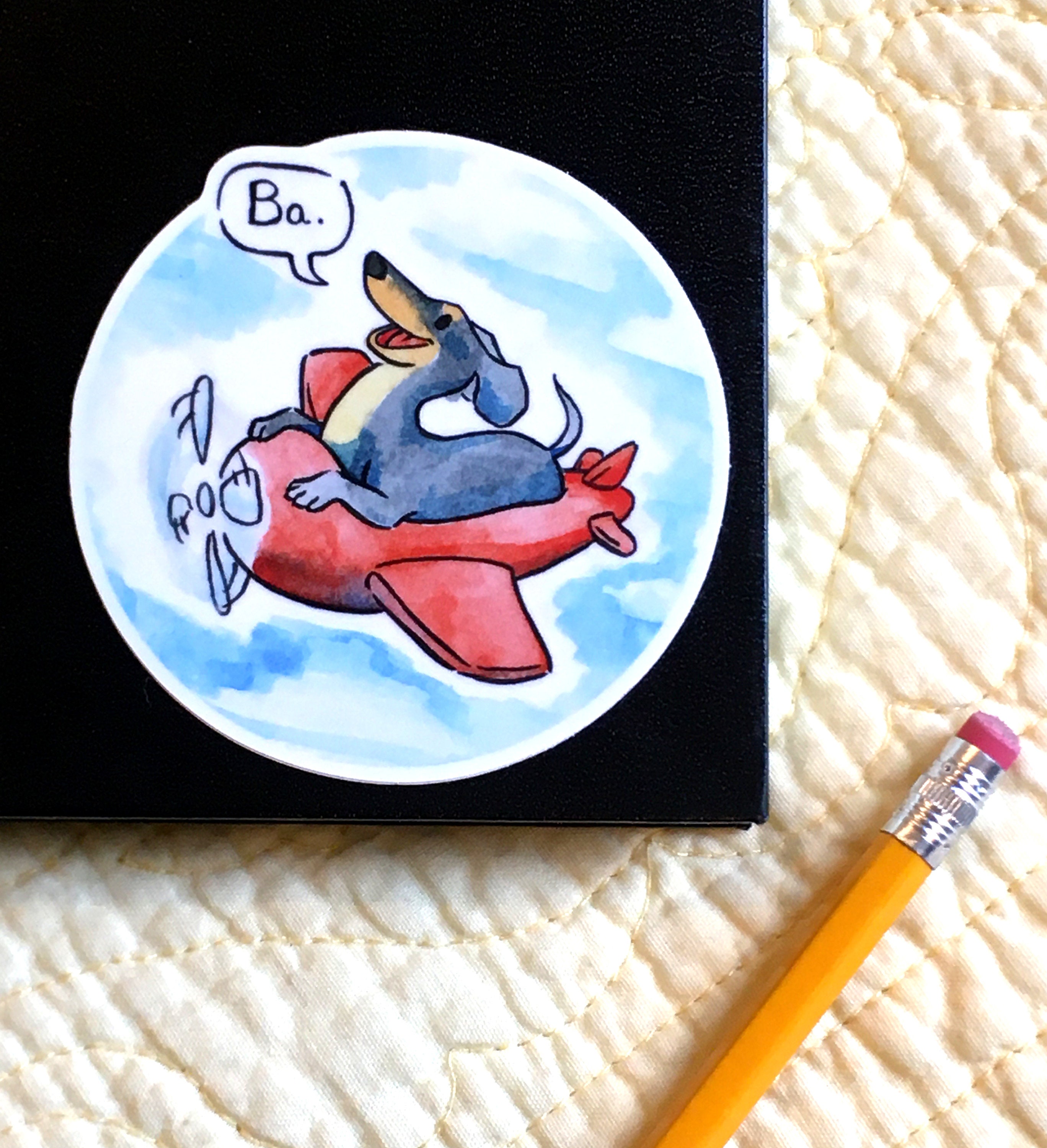 The Dog of Wisdom Vinyl Sticker - Etsy