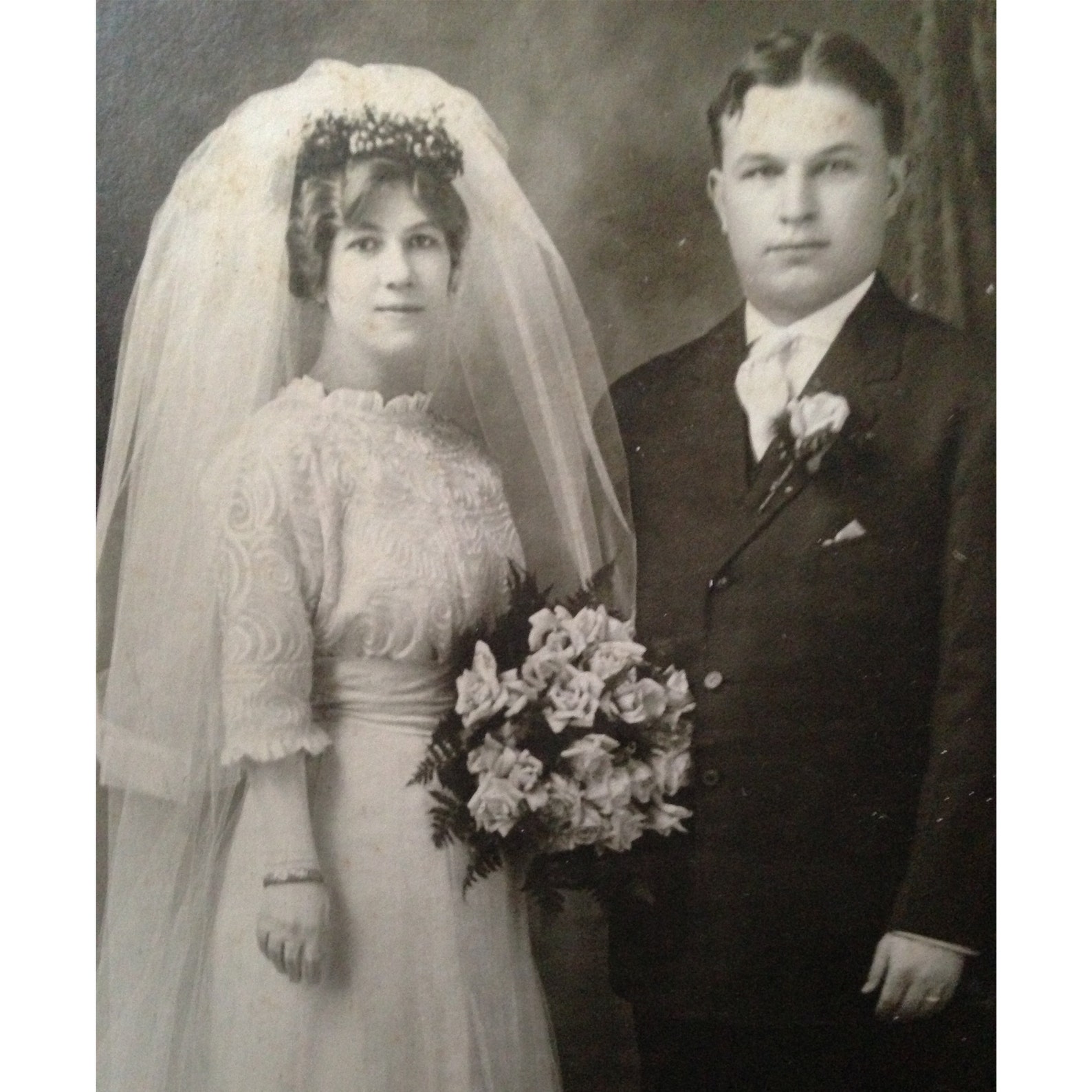 Sepia Portrait Photography of Young Wedding Couple Cabinet Card - Etsy
