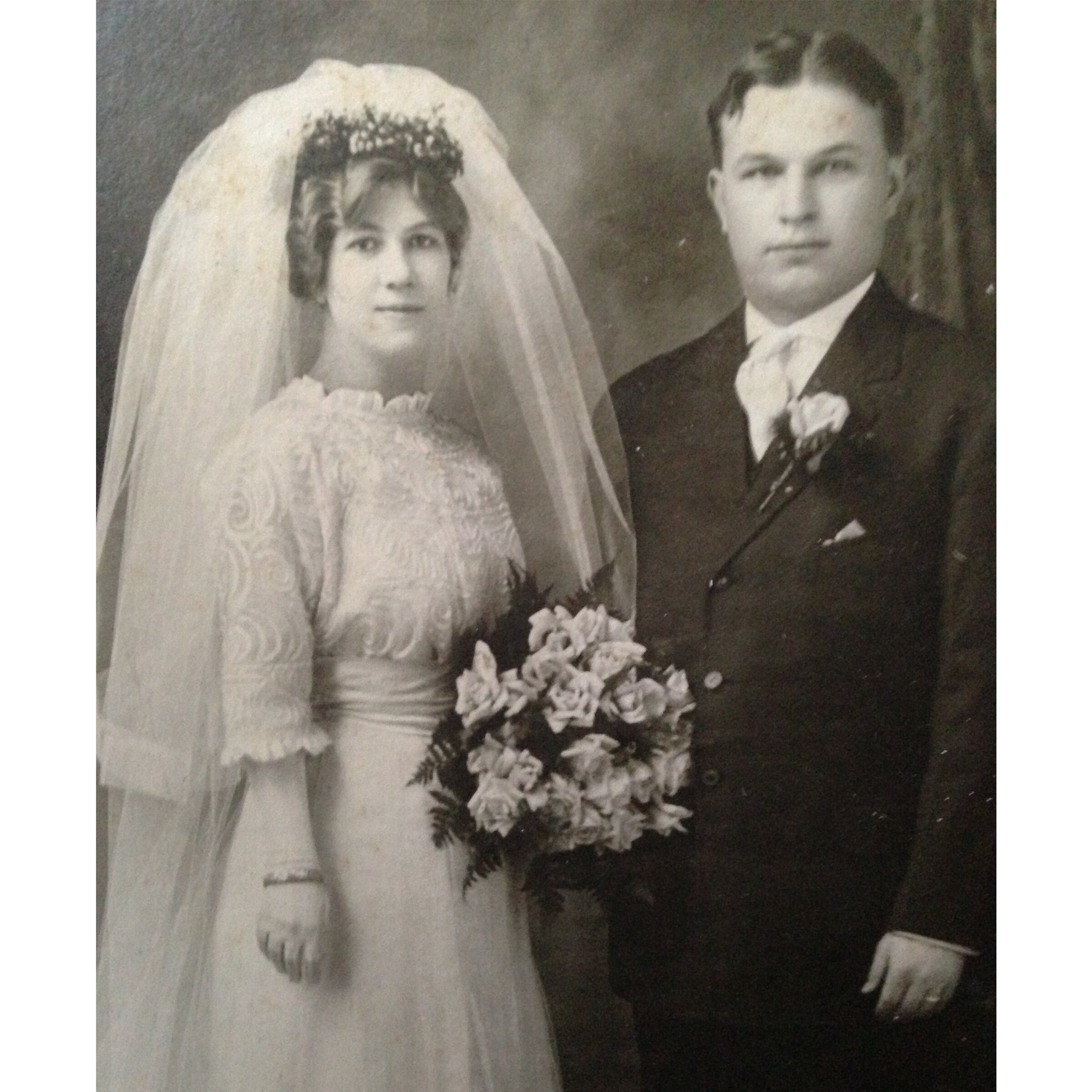 Sepia Portrait Photography of Young Wedding Couple Cabinet Card - Etsy