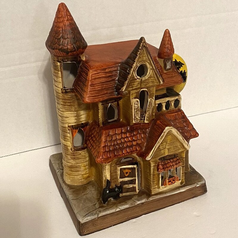 Ceramic Haunted House - Etsy
