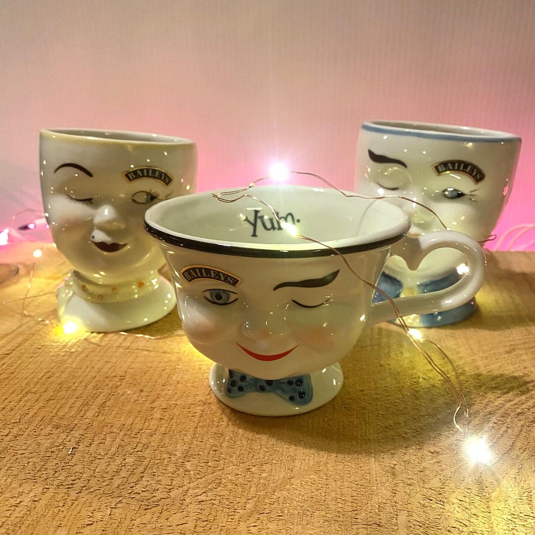 Bailey's Irish Cream Winking Mugs Cups Limited Edition 1997 Lot of 3 - Etsy