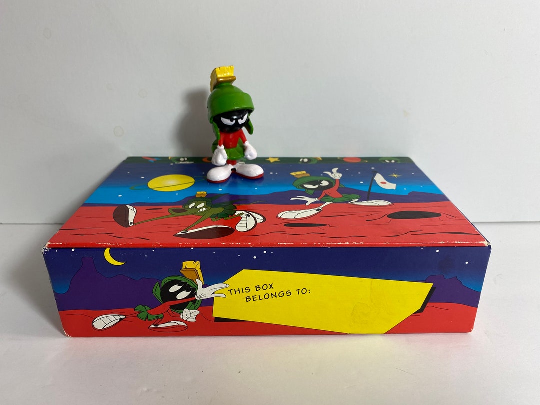 Marvin the Martian Pencil Box With MARVIN THE MARTIAN Action Figure ...