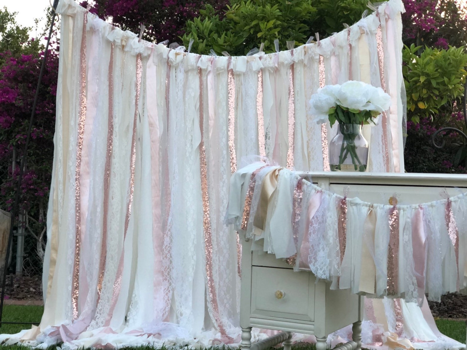 Rose Gold Wedding Backdrop, Wedding Backdrop, Wedding Backdrop Ceremony ...