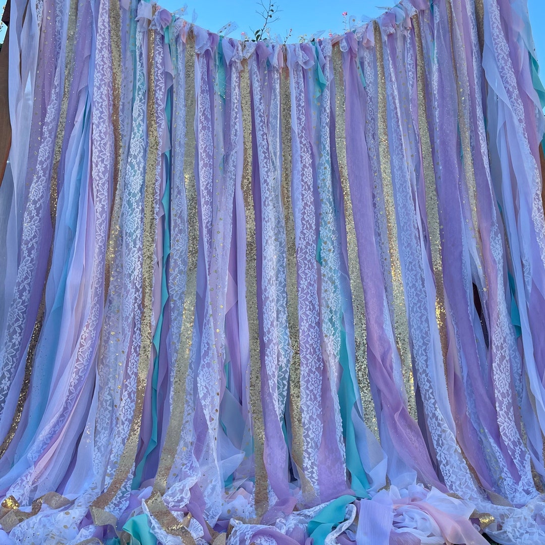 Pastel Rainbow Backdrop, Pastel Party Decor, Pastel Party Decorations ...